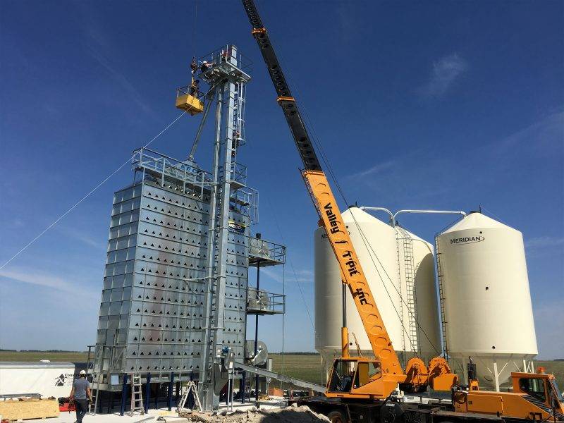 New Neco dryer installation - Valley Agro Services Ltd.