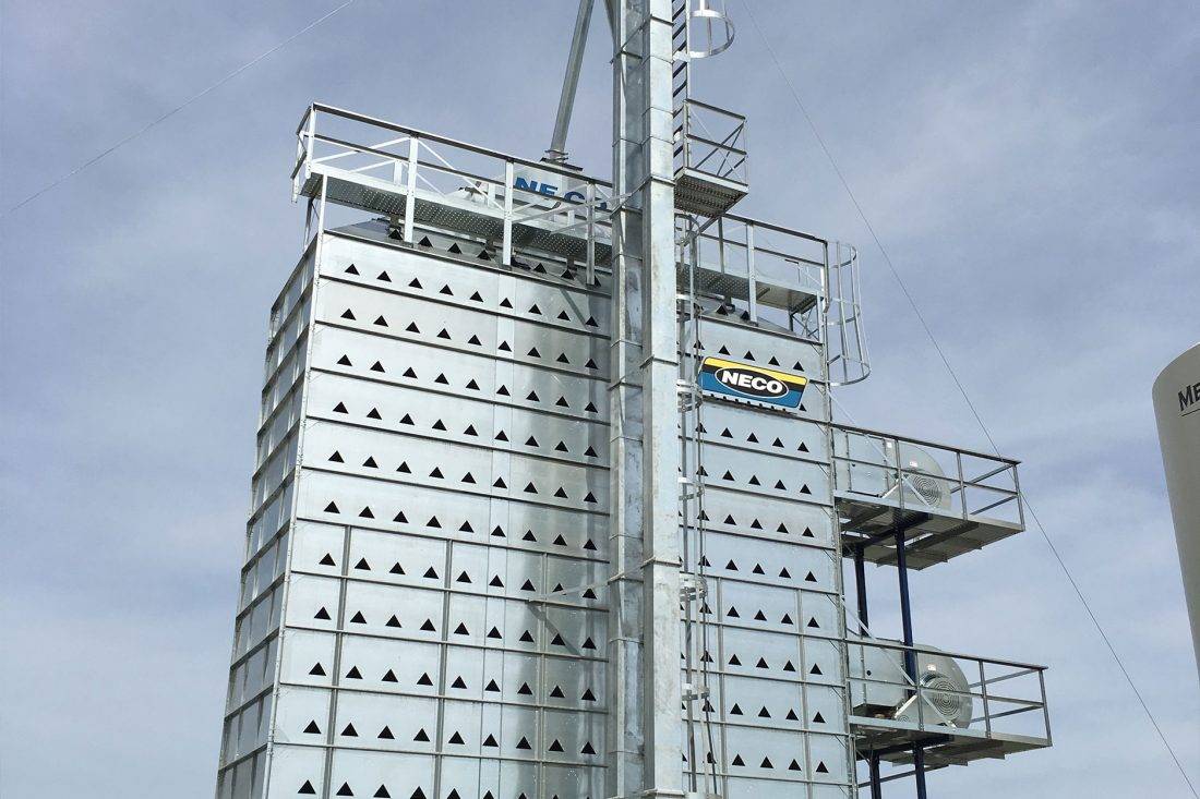 New Neco dryer installation - Valley Agro Services Ltd.